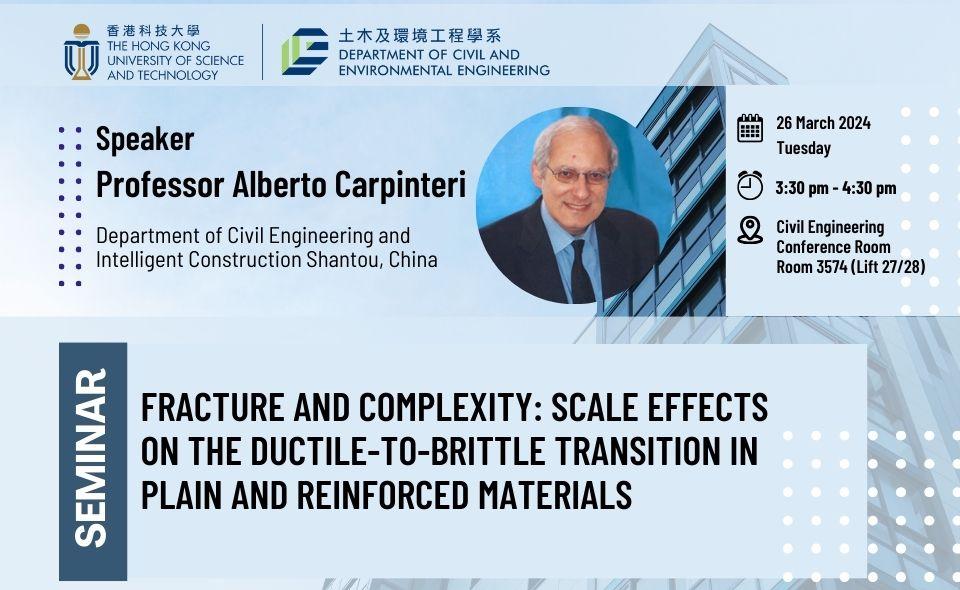 Civil Engineering Departmental Seminar Fracture And Complexity Scale